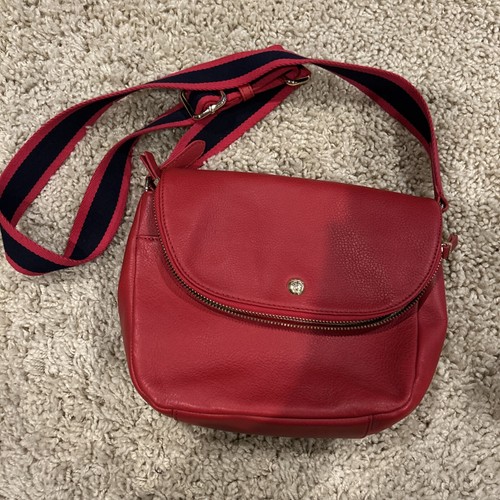 Talbots Red Crossbody Handbag With Extra Strap | eBay