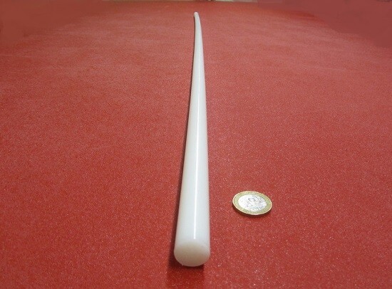 Hdpe White Round Rod 5/8" Diameter x 48" Long, 4 Units, 16 Ft | eBay