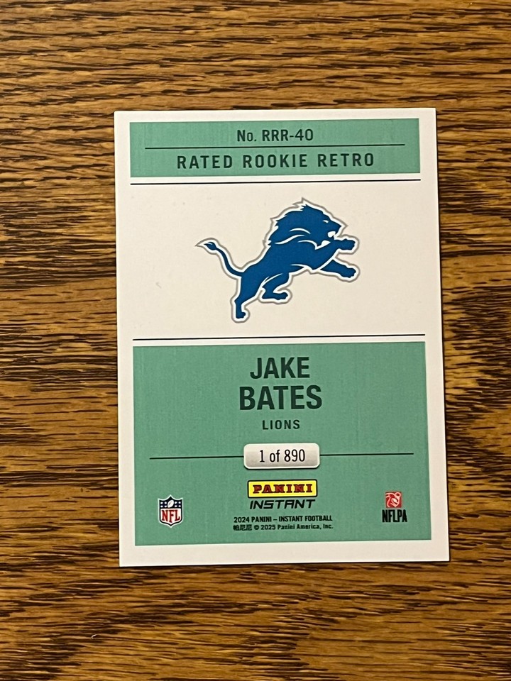2024 Panini Instant NFL Rated Rookie Retro #RRR-40 Jake Bates RC | eBay