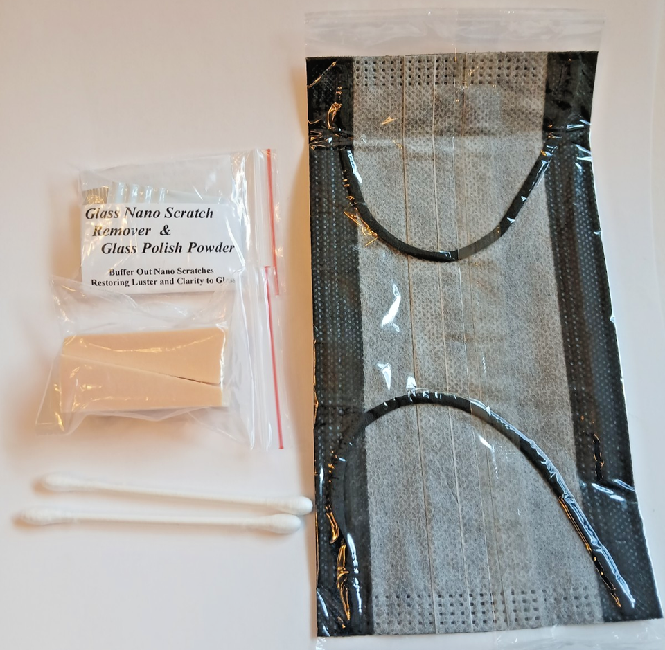 Glass Lens Polishing Kit, Fix Haze and Fine Scratches & Nano Film ...