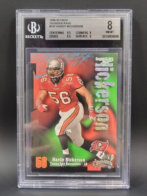 1998 Skybox Thunder Rave #157 Hardy Nickerson /150 BGS 8 Pop 1 Rare! | eBay