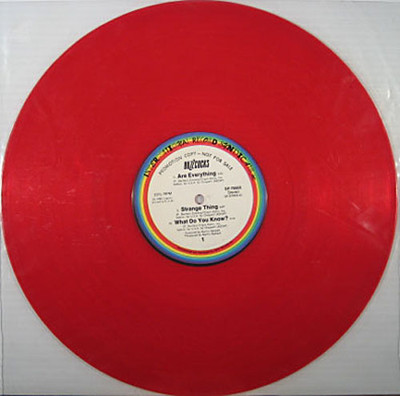BUZZCOCKS - Strange Thing, What Do You Know? +++ 1980 RED VINYL PROMO ...