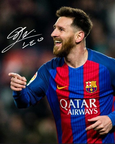Lionel Messi - FC Barcelona Autograph Signed Photo Print | eBay