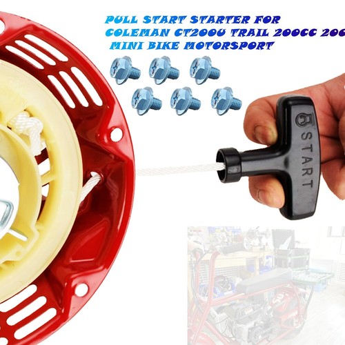 Recoil Pull Start Starter For Coleman KT196 Go Kart BT200X Mini Pit Bike 196cc | eBay