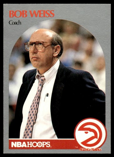 1990-91 NBA Hoops #305 Bob Weiss Atlanta Hawks | eBay