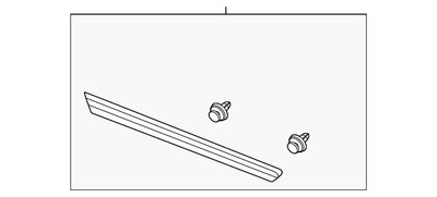 Genuine GM Silver Rear Passenger Side Door Molding 84267967 | eBay