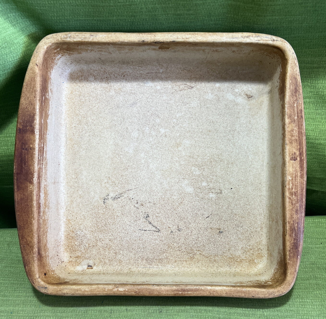 Pampered Chef Square Baking Pan 9X9X2 Baker Stoneware Family Heritage ...