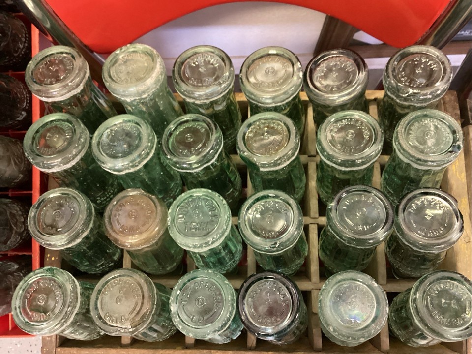 1951-‘65 Coca-Cola 24 BOTTLES US PATENT OFFICE 6oz EMBOSSED w/CRATE ...