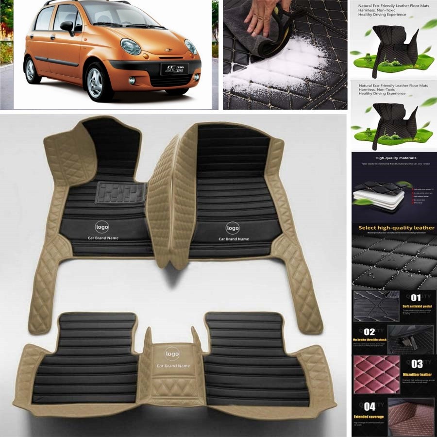 For Chevrolet Spark Car Floor Mats Custom Luxury Waterproof Auto Liners ...