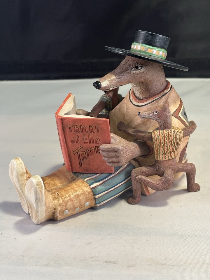 Robert Shields Coyote Storyteller Figurine | eBay