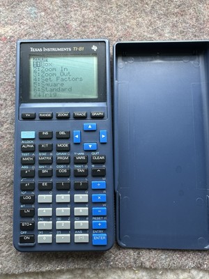 Texas Instrument TI 81 Graphing Calculator W Cover Tested | eBay