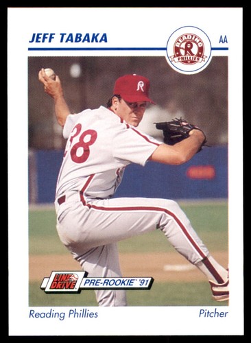 1991 Line Drive AA #520 Jeff Tabaka Reading Phillies | eBay