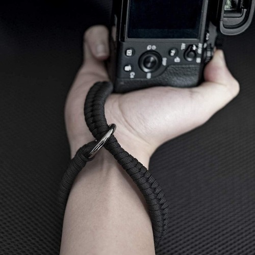 Black Camera Wrist Strap For Canon Nikon Sony Dslr Quick Release ...