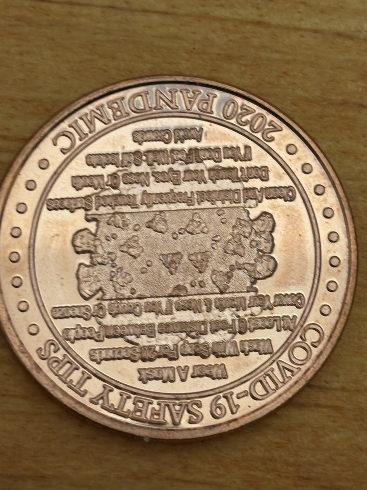 1 oz Covid 19 Surviver Copper Round .999 Fine Copper Bullion 1 Ounce ...
