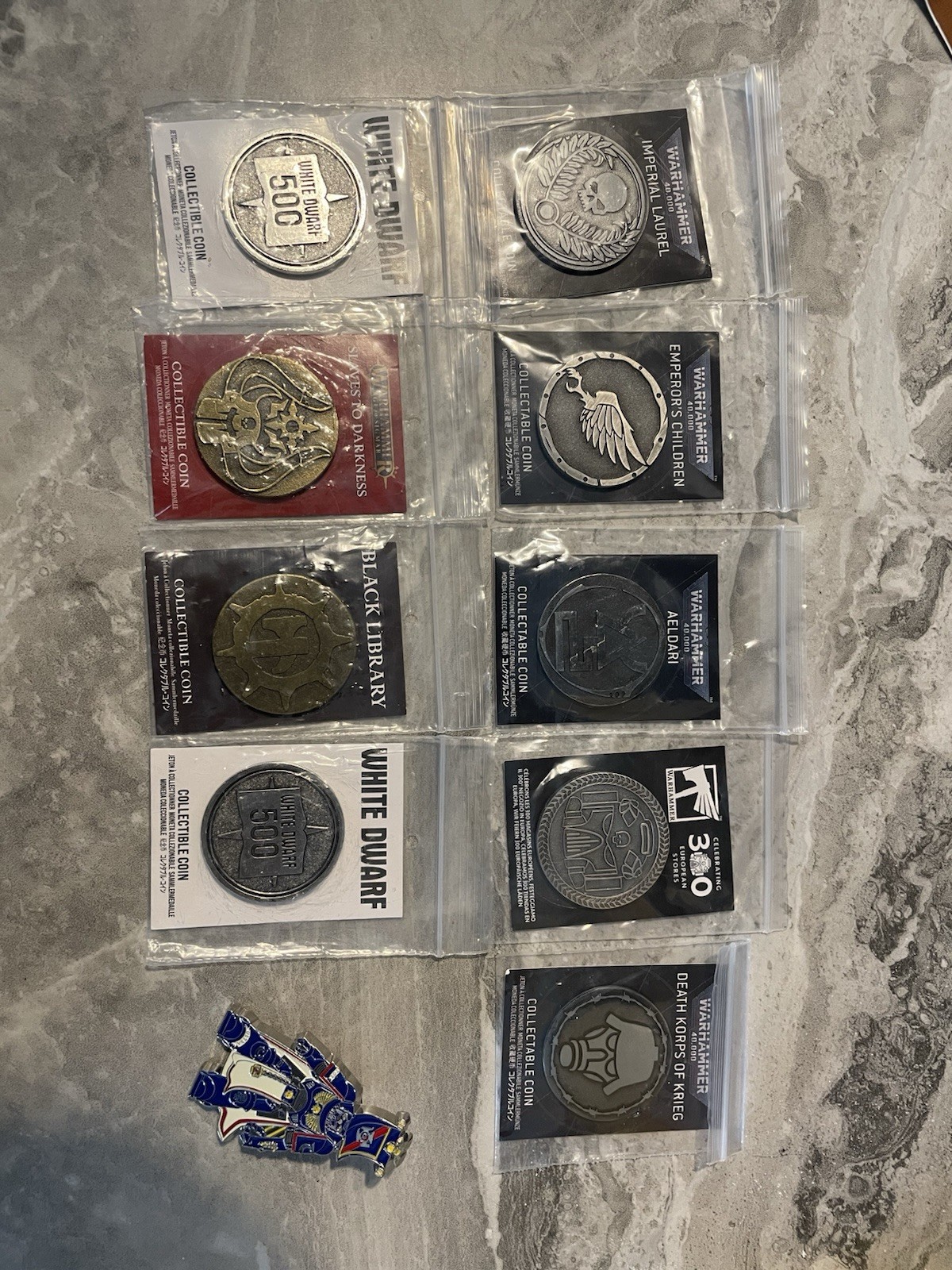 Games Workshop Warhammer 40K Age Of Sigma Collectible Coins | eBay UK