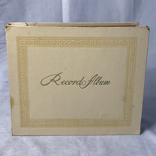 45 RPM Record Storage Book Album Includes 15 Vintage Vinyl Records Case ...