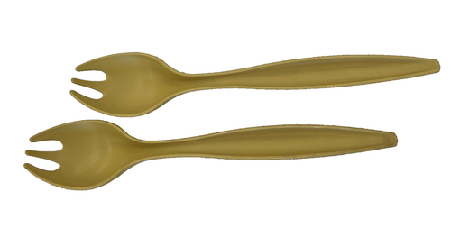 Tupperware Salad Serving Set Tongs 12" Spoons Forks Sporks Set of 2 ...