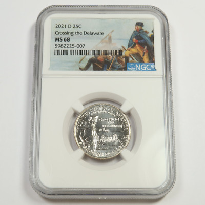 2021 D NGC MS68 - Crossing the Delaware Quarter - 25c US Coin #50881A ...