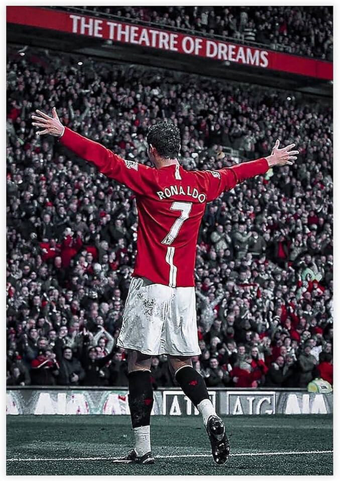 Cristiano Ronaldo Poster Légende Football décor | eBay