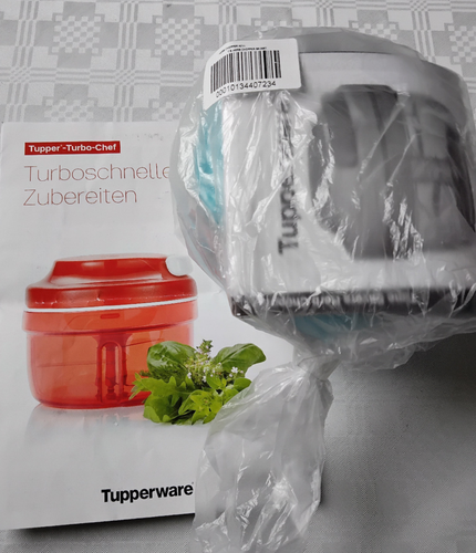 Tupperware Tupper Turbo Chef blau NEU + OVP Zwiebelschneider Zerhacker Kräuter | eBay