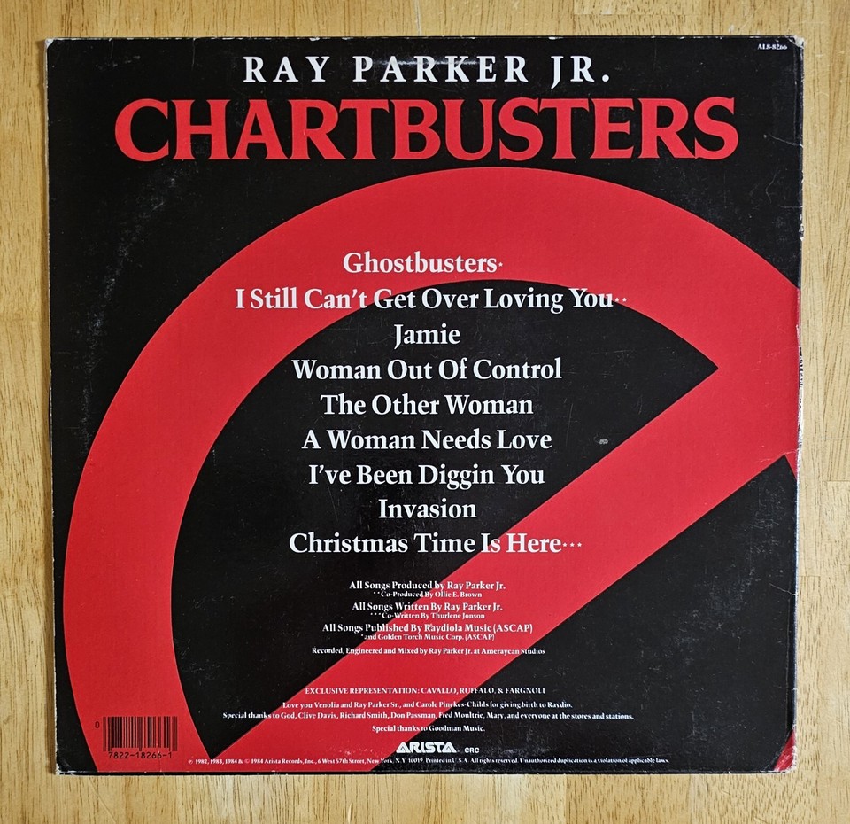 Ray Parker Jr. Chartbusters Greatest Hits Vinyl LP Record VG+ ...