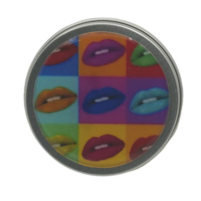 Pop Art Lips, Retro, 50ml Round Storage Tin, Trinket, Pill Box, Mint ...
