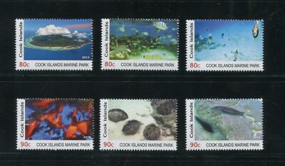 2013 Cook Islands Marine Park Postage Stamps #1430-1435 Mint Never ...