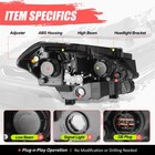 OE Style Black Housing Amber Corner Driver Left Headlight Lamp for Soul ...