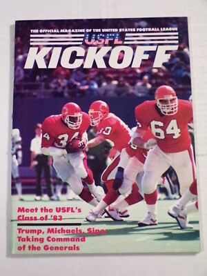 USFL Kickoff Vol 11 No 2, 1984, Donald Trump, Hershel Walker ...