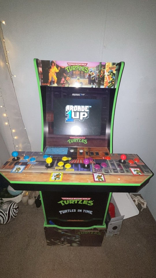 Arcade1Up Teenage Mutant Ninja Turtles Arcade Cabinet Machine with ...