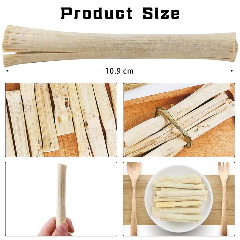 2lb Natural Sweet Bamboo Chew Toys for Pets - Molar Chew Sticks ...