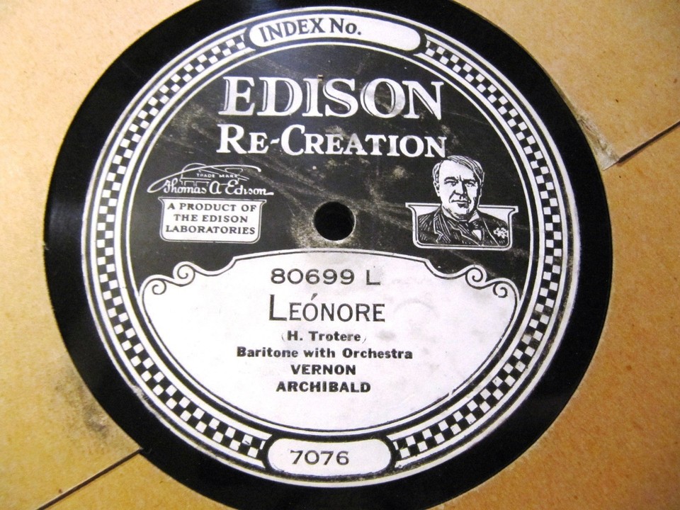 1919 EDISON 80699 Charles Hart FRED EAST Millard Pilot Brave Vernon ...