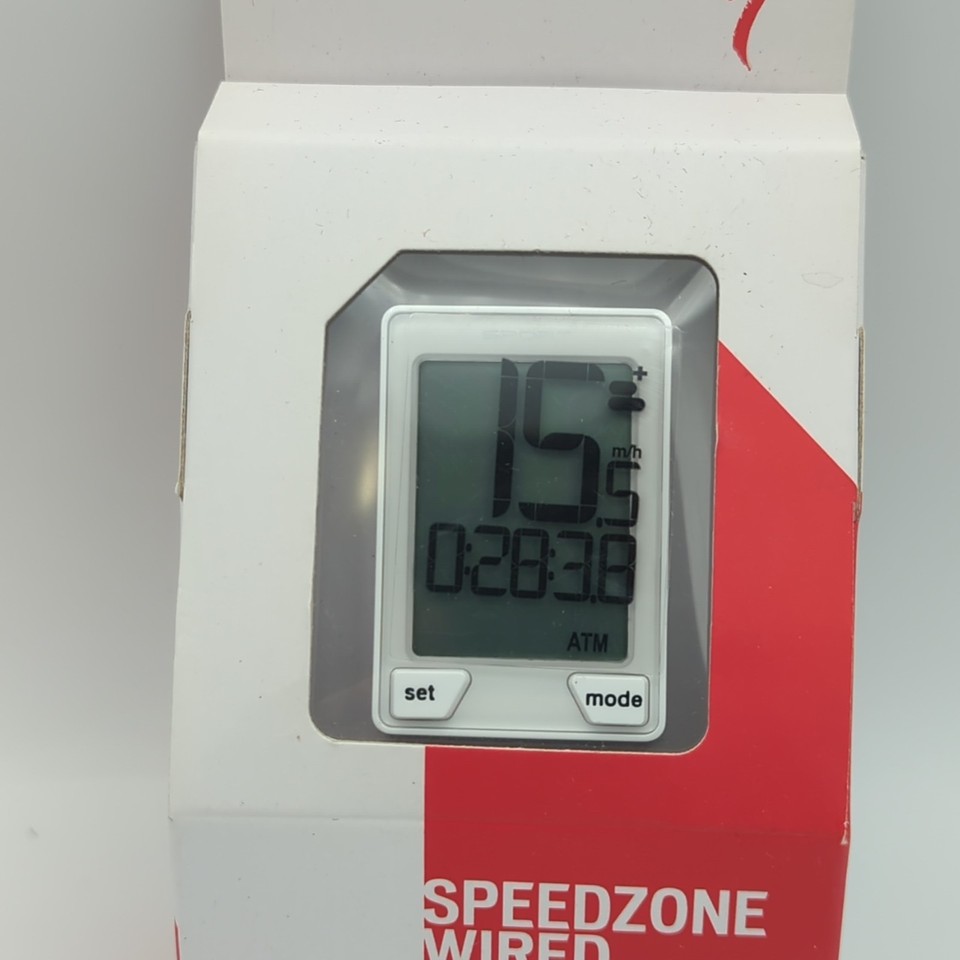 Specialized SpeedZone Sport Wired Cycling Computer - 9 Functions White ...