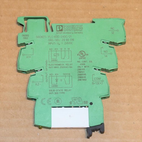 One Phoenix Contact 2961105 Relay with Socket Base 4017918130893| eBay