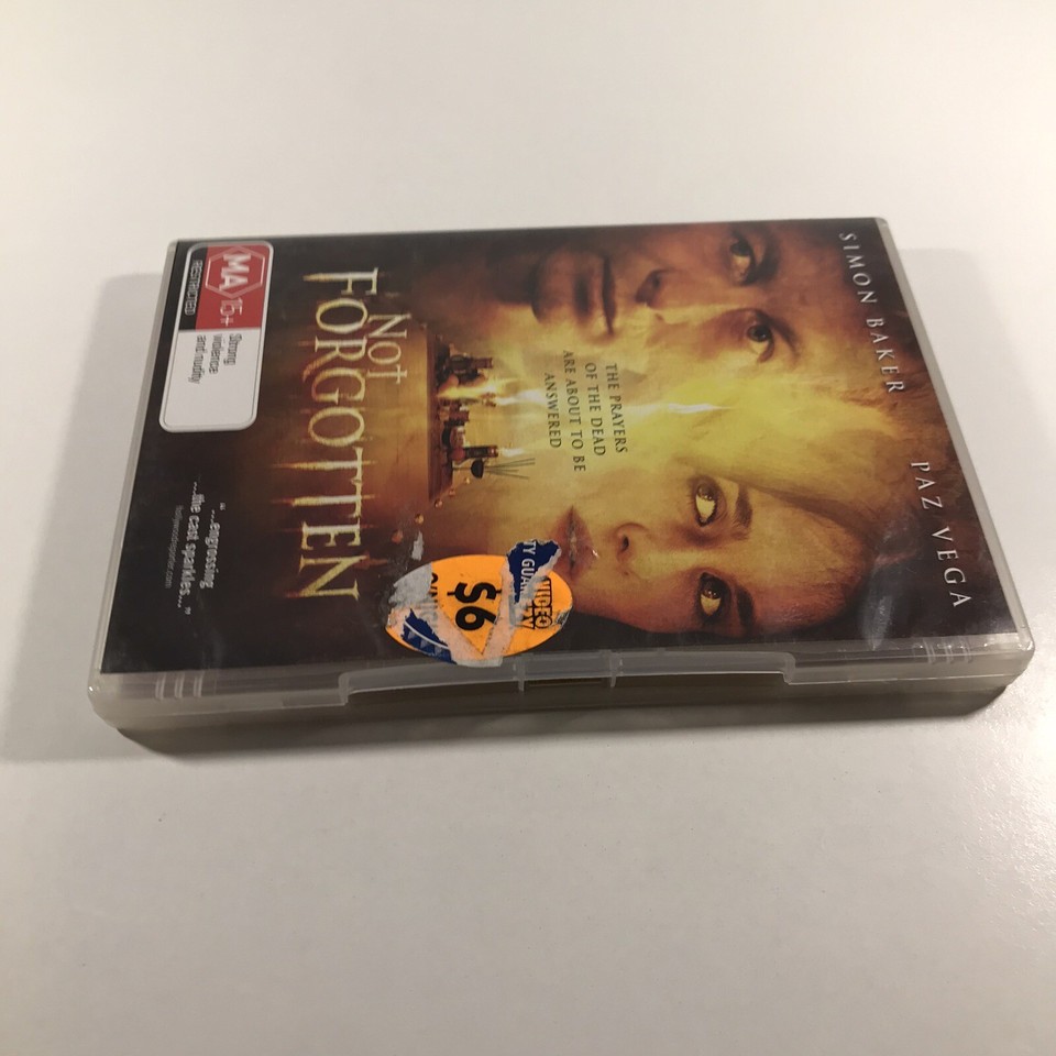 Not Forgotten DVD Ex Rental Movie R4 NTSC Simon Baker Paz Vega Claire ...