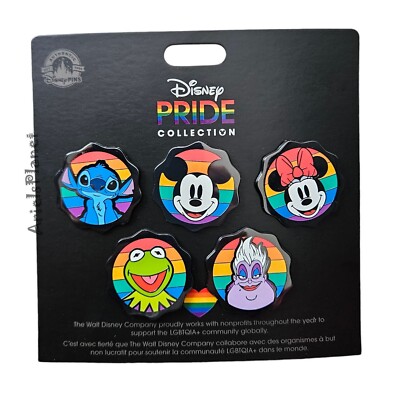 Disney Parks Pride Collection Mickey, Minnie, Stitch Kermit Ursula Set ...