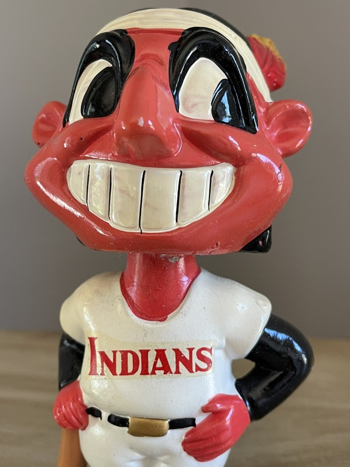 CHIEF WAHOO Cleveland Indians Mascot 1960’s ORIGINAL Nodder Bobblehead ...