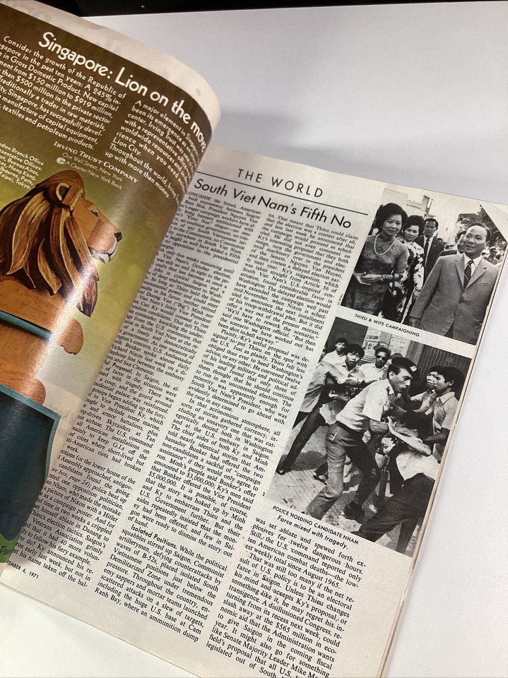 Time Magazine 1971 Rare Ads Unions Meany Renault Kennedy RFK Jr Max Van ...