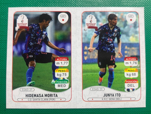 2022 3R B Qatar World Cup FIFA #295-296 HIDEMASA MORITA / JUNYA ITO Sticker | eBay