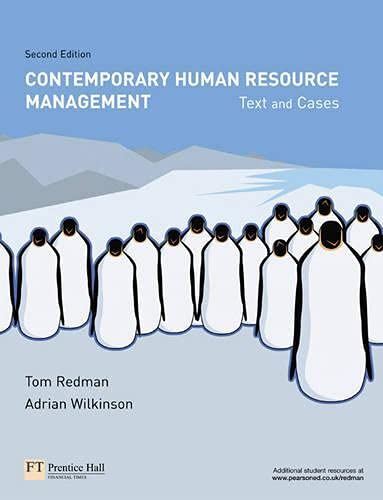 Contemporary Human Resource Management: Text And Cases Redman, Tom and ...