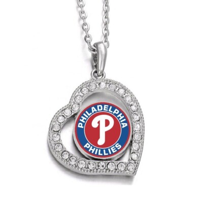 Philadelphia Phillies Womens Sterling Silver Link Chain Necklace And ...