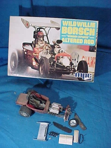 1970s MPC 1/25 Built Up WILD WILLIE BORSCH Dragster MODEL Kit w BOX | eBay