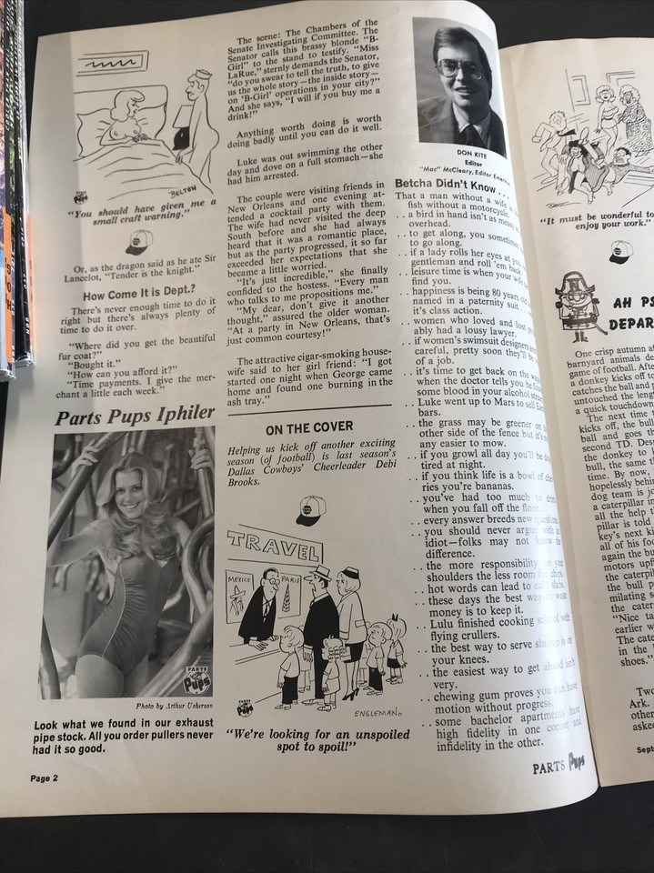 VINTAGE NAPA TOWNE AUTO PARTS PUPS PIN UP MAGAZINE SEPT 1980 VOL 49 NO ...