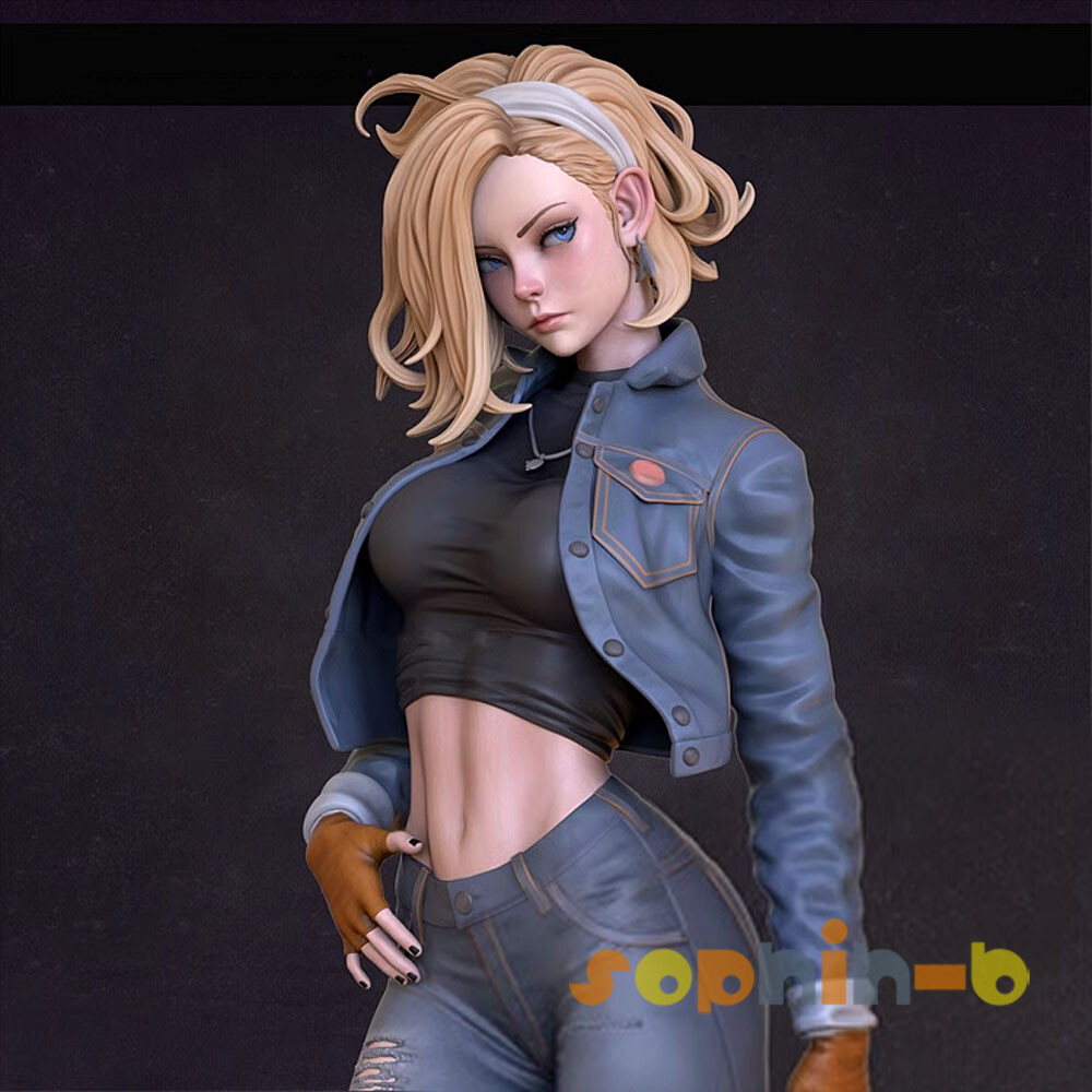Android 18 Resin 1:4 Scale Model Kit Unpainted 3d Print GK Statue ...
