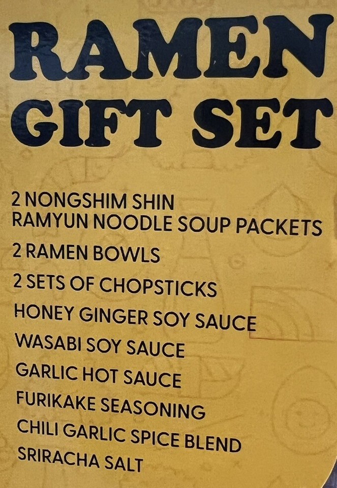 Nongshim 1 Box Shin Ramen Gift Set Noodle Soup Packets Sauces ...