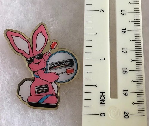 Energizer Bunny Lapel Pin Pink Battery Advertising Pin Base Drum A487 ...