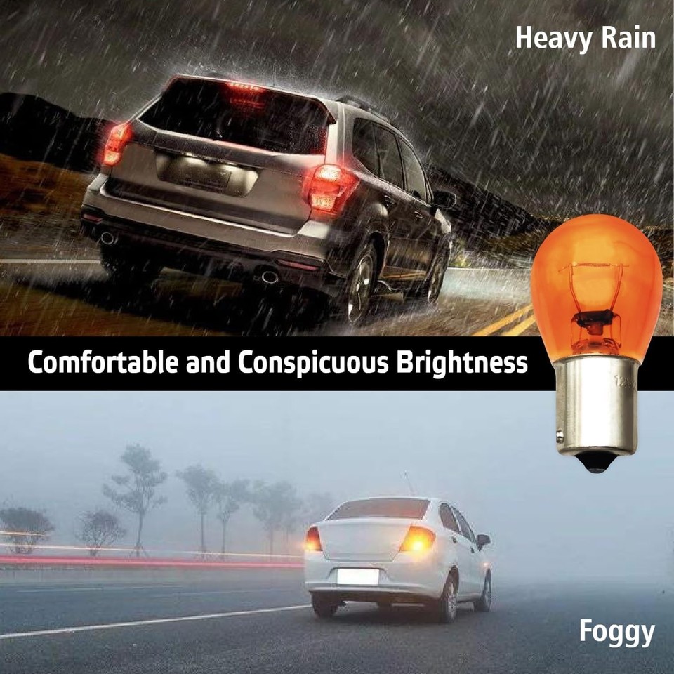 Amber Light Bulb 10 Pack, Automotive Brake Light Turn Miniature ...