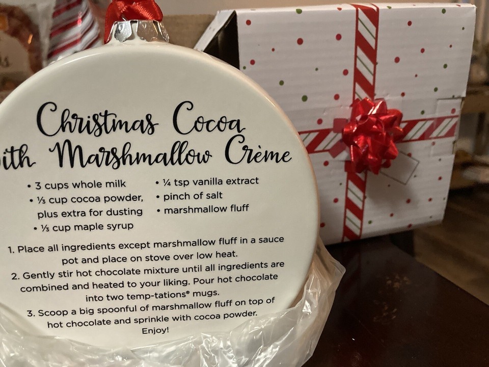 New In Box Temp-tations By Tara Christmas Ornament w/ Recipe | eBay