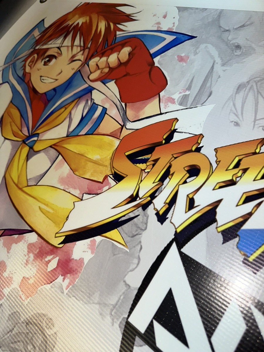 Street Fighter Alpha 2 Sakura Banner 20”x39” - CPS2 capcom Street Fighter Alpha 2 Sakura Banner 20”x39” - CPS2 capcom