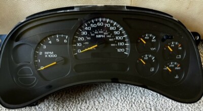 209K 03-06 CHEVY SILVERADO SIERRA Tahoe Suburban INSTRUMENT CLUSTER w ...